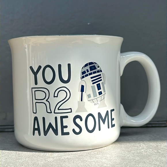 Dining | Star Wars You R2 Awesome R2d2 White Ceramic 2oz Mug | Poshmark